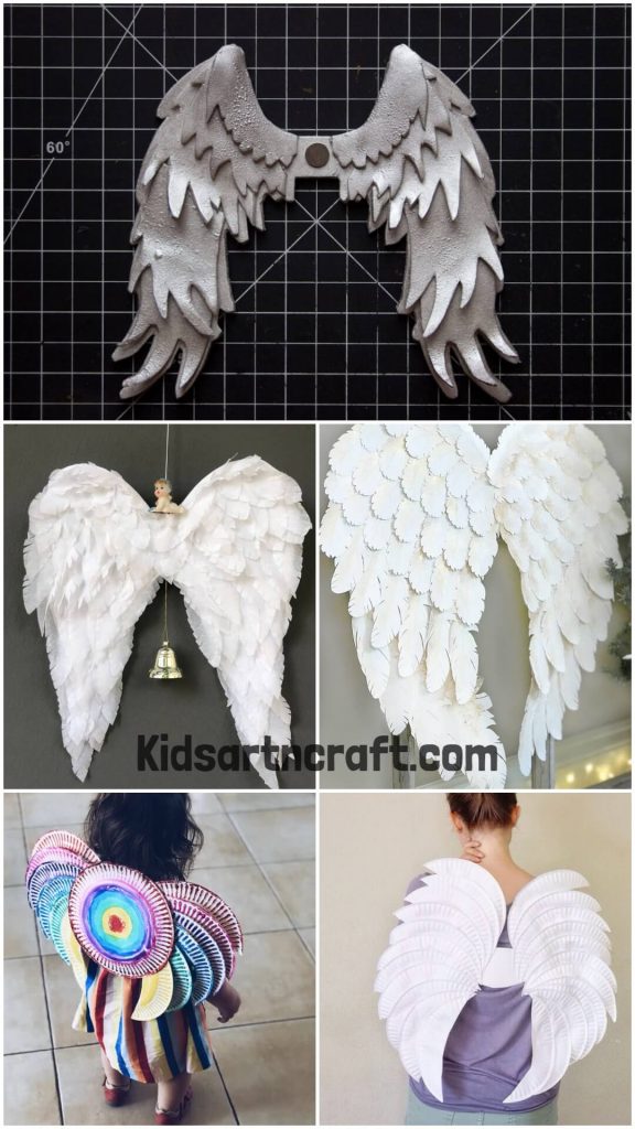 Easy & Simple Angel Wings Crafts For Kids - Kids Art & Craft