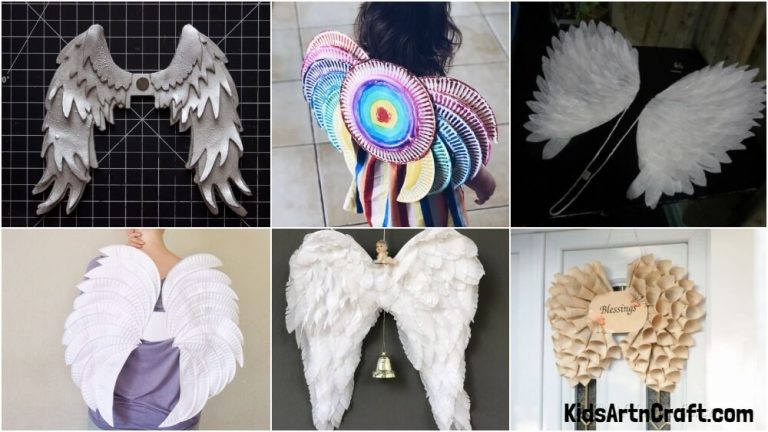Easy & Simple Angel Wings Crafts For Kids - Kids Art & Craft