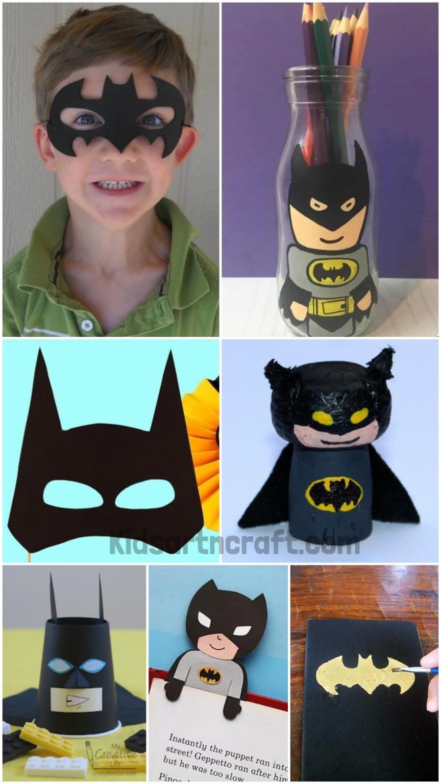 Easy & Simple Batman Crafts For Kids - Kids Art & Craft