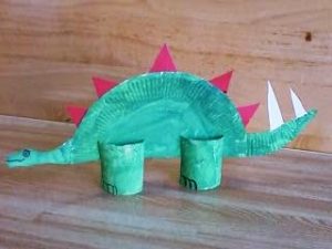 Stegosaurus Dinosaur Paper Plate Crafts For Kids - Kids Art & Craft