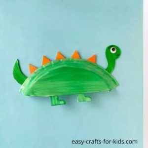 Paper Plate Dinosaur Craft For Kids - Kids Art & Craft