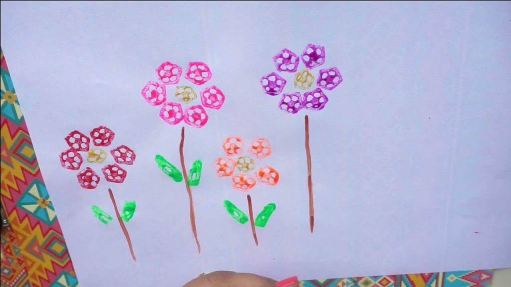 Okra Stamping Art Ideas for Kids - Kids Art & Craft