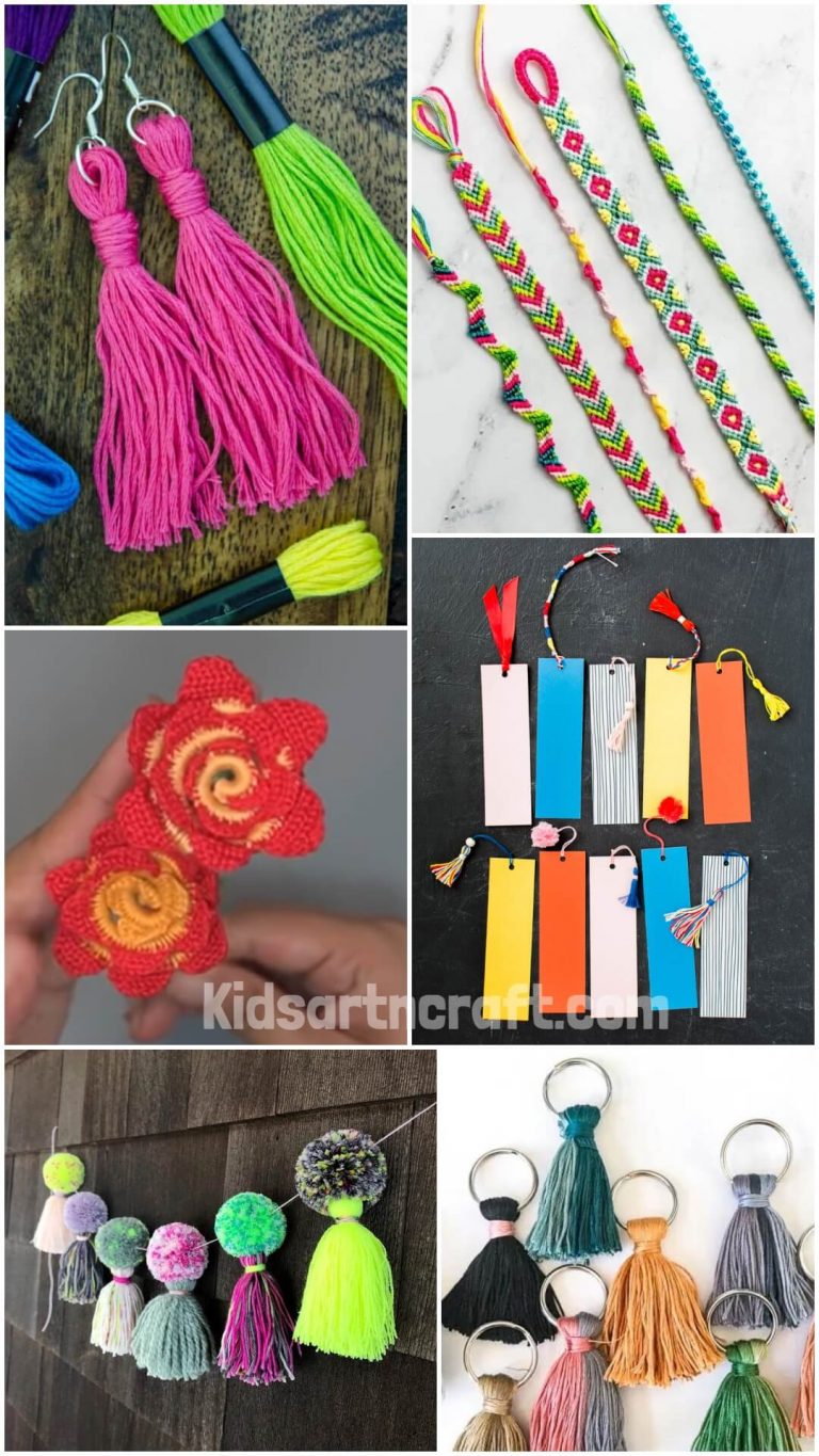Embroidery Floss Crafts For Adults - Kids Art & Craft