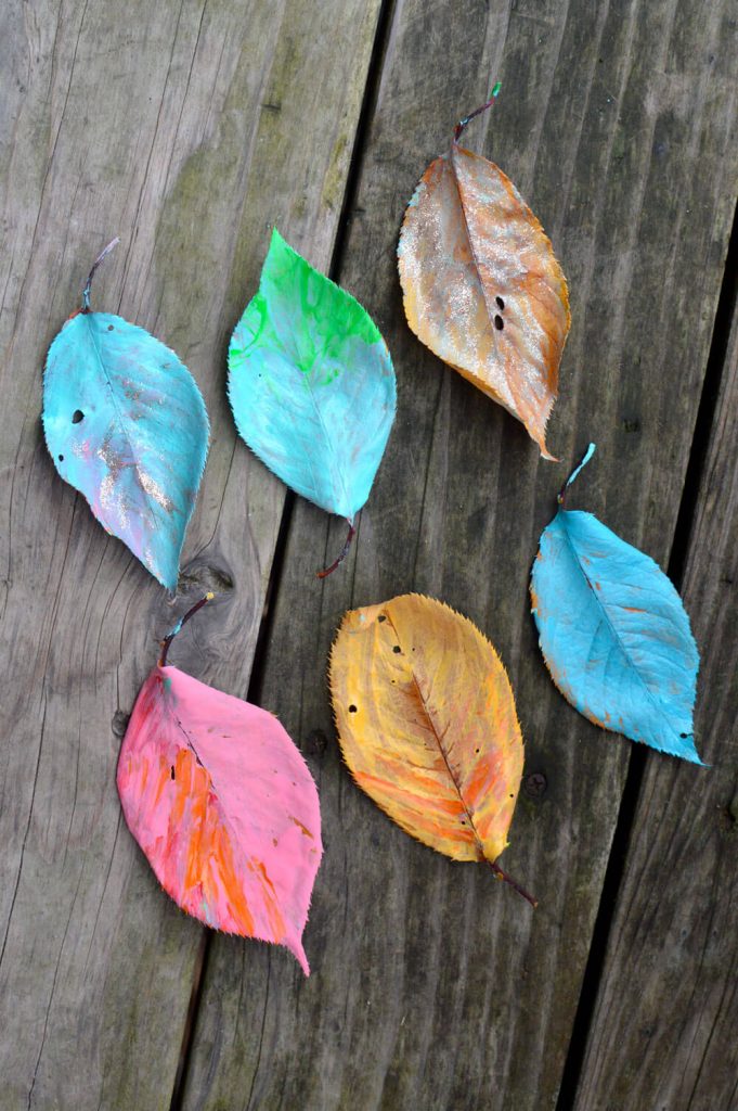 Acrylic Leaf Painting Art Ideas - Kids Art & Craft