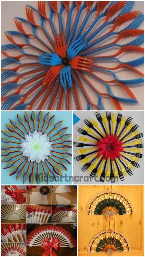Fork Wall Decor Crafts - Kids Art & Craft