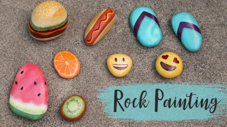 Cute Fruit Rock Painting Ideas - Kids Art & Craft