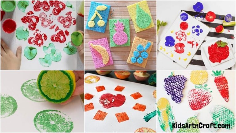 Fruits Stamping Art Ideas For Kids - Kids Art & Craft