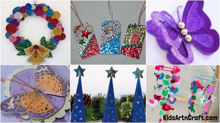 DIY Glitter Paper Art Ideas - Kids Art & Craft