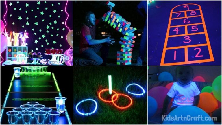 Glow In The Dark Party Games - Kids Art & Craft