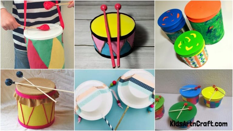 Handmade Drum Crafts For Kids - Kids Art & Craft