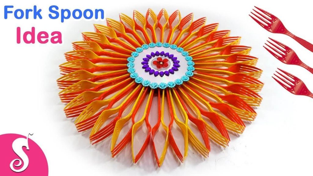 Fork Wall Decor Crafts - Kids Art & Craft