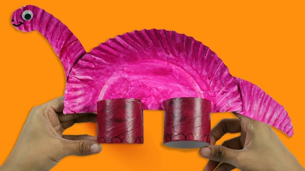 Fun To Make Dinosaur Toilet Roll Paper Crafts - Kids Art & Craft