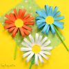 Beautiful Flower Crafts Using Straw - Kids Art & Craft