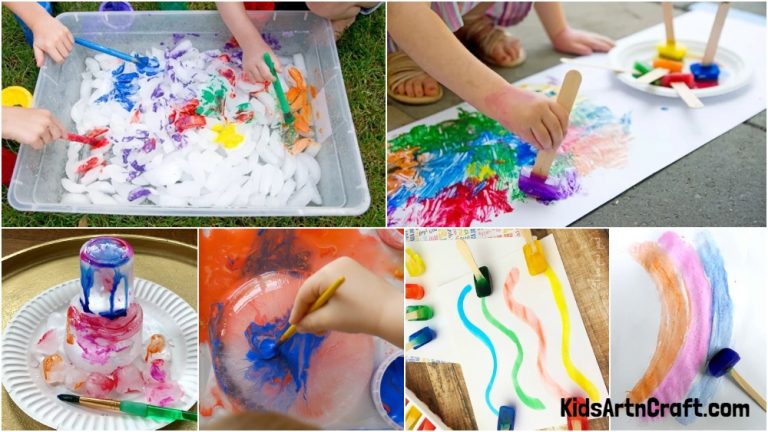 Ice Painting Ideas For Toddlers - Kids Art & Craft