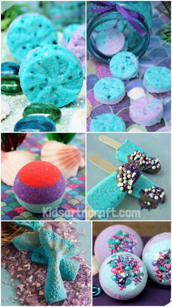 Mermaid Bath Bomb Craft Ideas - Kids Art & Craft