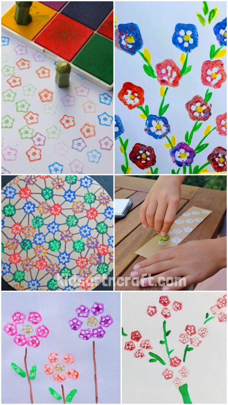 Okra Stamping Art Ideas for Kids - Kids Art & Craft