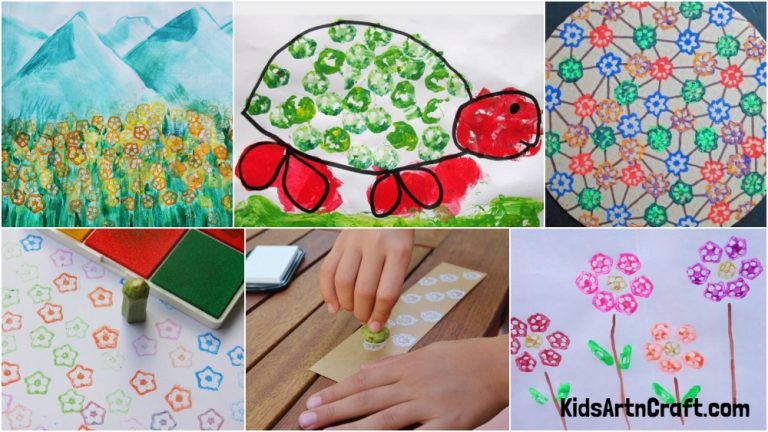 Okra Stamping Art Ideas for Kids - Kids Art & Craft