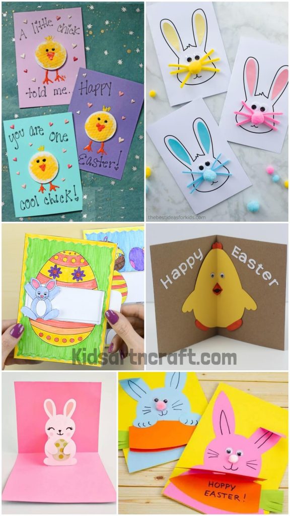 Paper Card Ideas for Easter - Kids Art & Craft