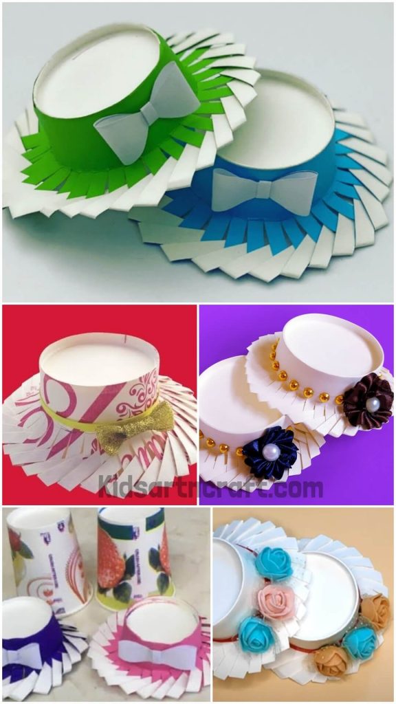 Paper Cup Hat Crafts for Kids - Kids Art & Craft