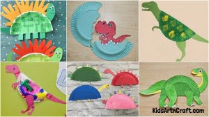 Paper Plate Dinosaur Craft For Kids - Kids Art & Craft