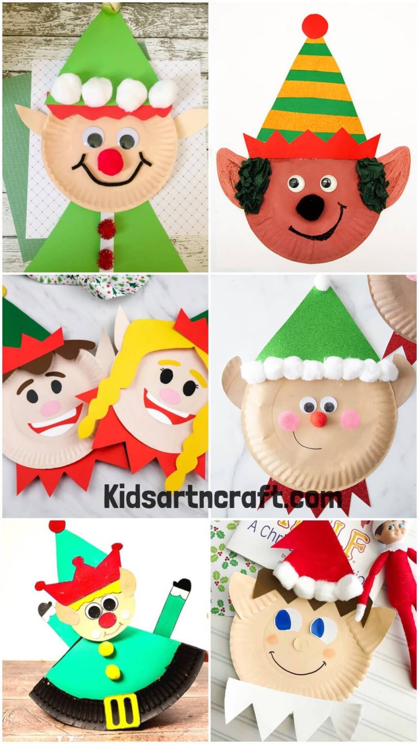 Paper Plate Elf Craft Ideas for Kids - Kids Art & Craft