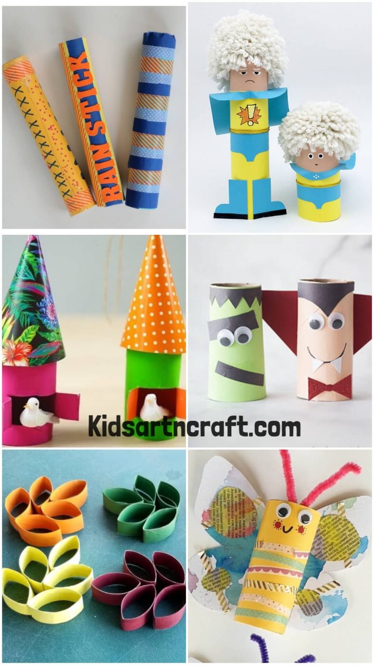 Paper Towel Roll Crafts - Kids Art & Craft