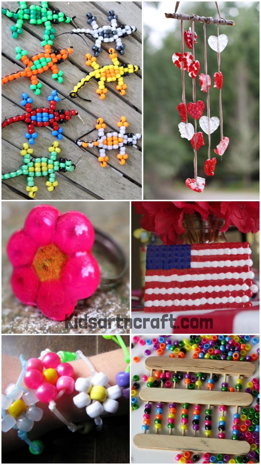 Fun To Make Pony Bead Crafts For Kids - Kids Art & Craft