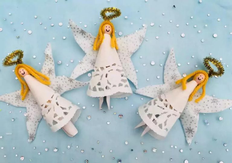 Clothespin Angel Crafts For Kids - Kids Art & Craft