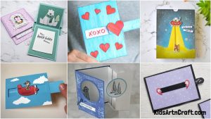 Pull Out Paper Card Ideas - Kids Art & Craft