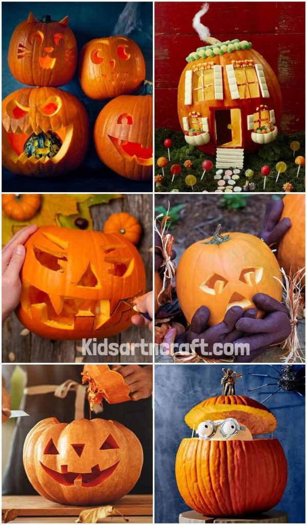 Easy Kids Halloween Pumpkin Carving