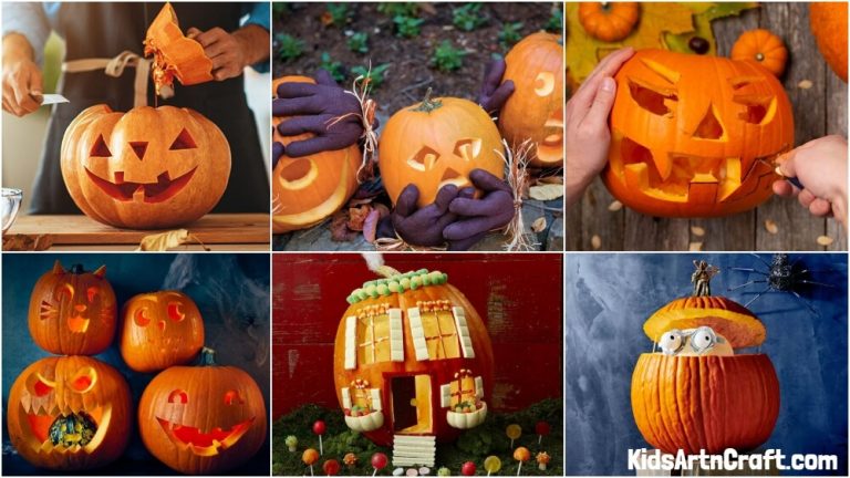 Pumpkin Carving Ideas For Halloween - Kids Art & Craft