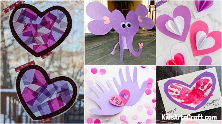 Purple Heart Craft Ideas - Kids Art & Craft