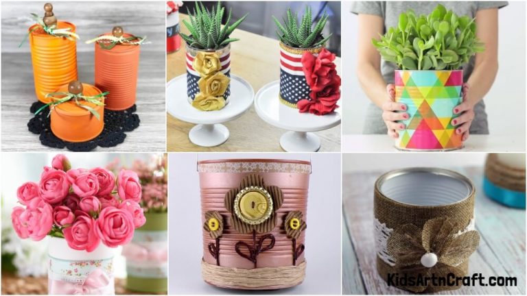 Recycled Tin Can Decoration Ideas - Kids Art & Craft