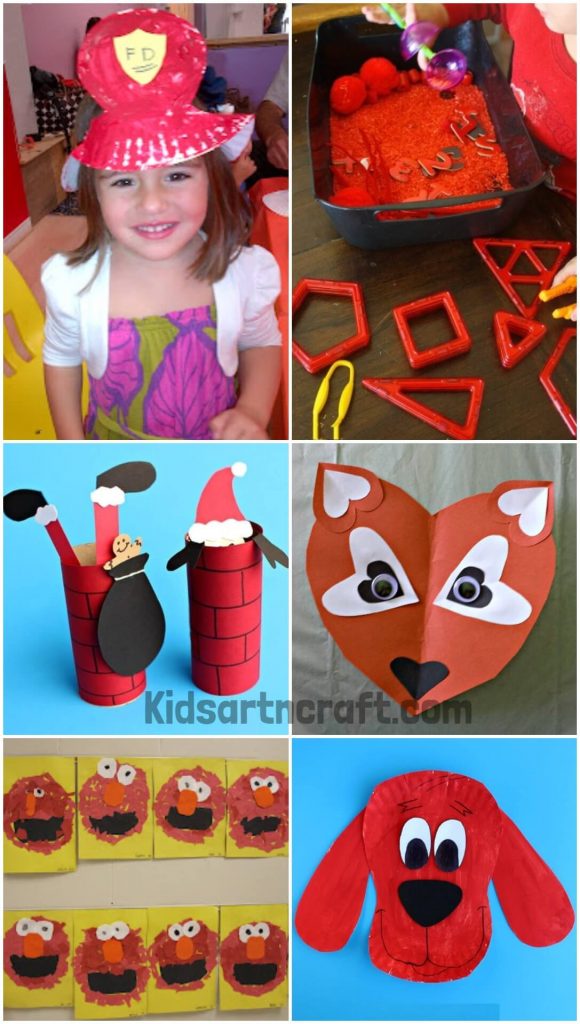 Red Crafts For Preschoolers - Kids Art & Craft