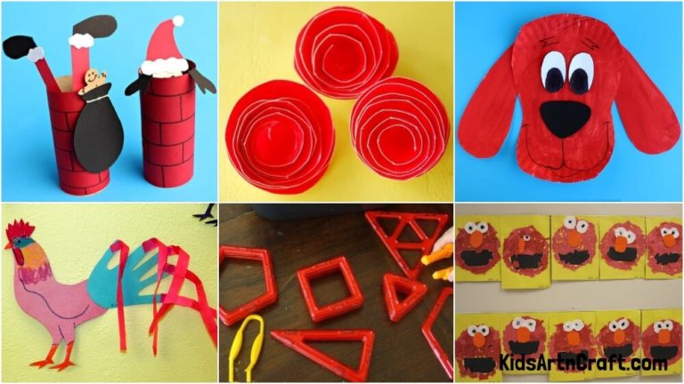 Red Crafts For Preschoolers - Kids Art & Craft