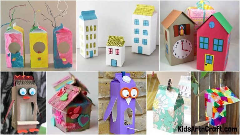 Small Milk Carton Crafts for Kids - Kids Art & Craft