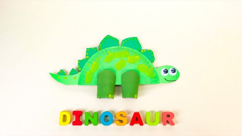 Stegosaurus Dinosaur Paper Plate Crafts For Kids - Kids Art & Craft