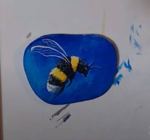 Honeybee Painted Rock Ideas - Kids Art & Craft
