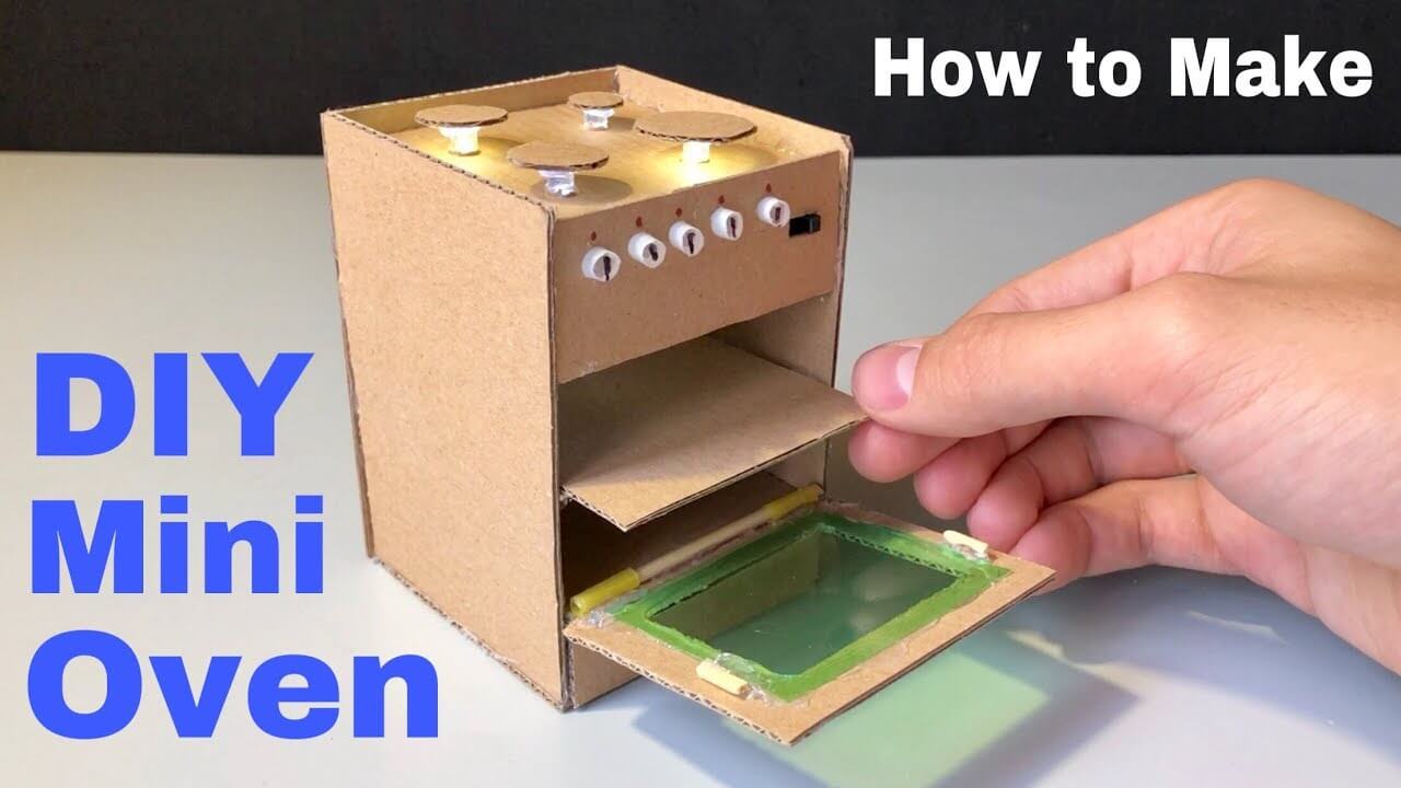 DIY Miniature Oven Craft For Kids - Kids Art & Craft