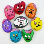 Cute Monster Painted Rock Crafts - Kids Art & Craft