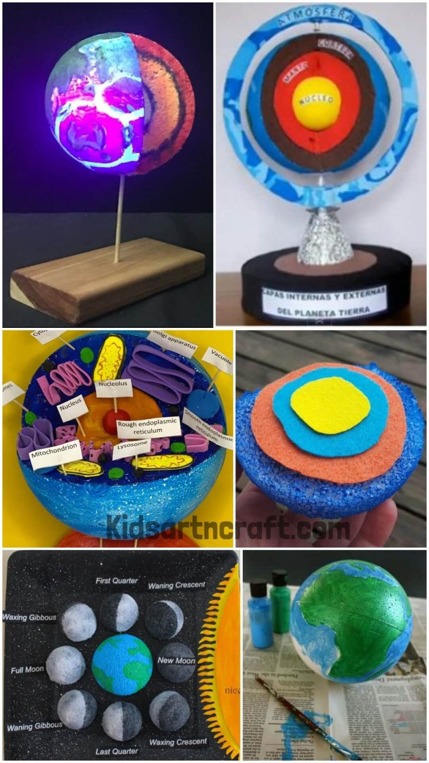 Styrofoam Ball Science Projects - Kids Art & Craft