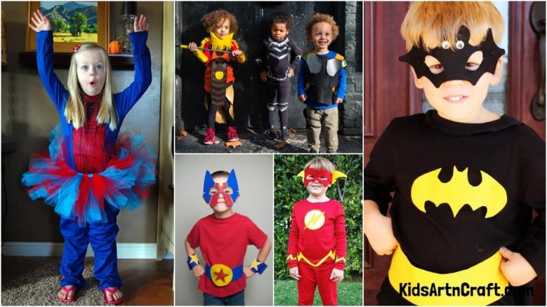 Superhero Costume DIY Ideas for Kids - Kids Art & Craft