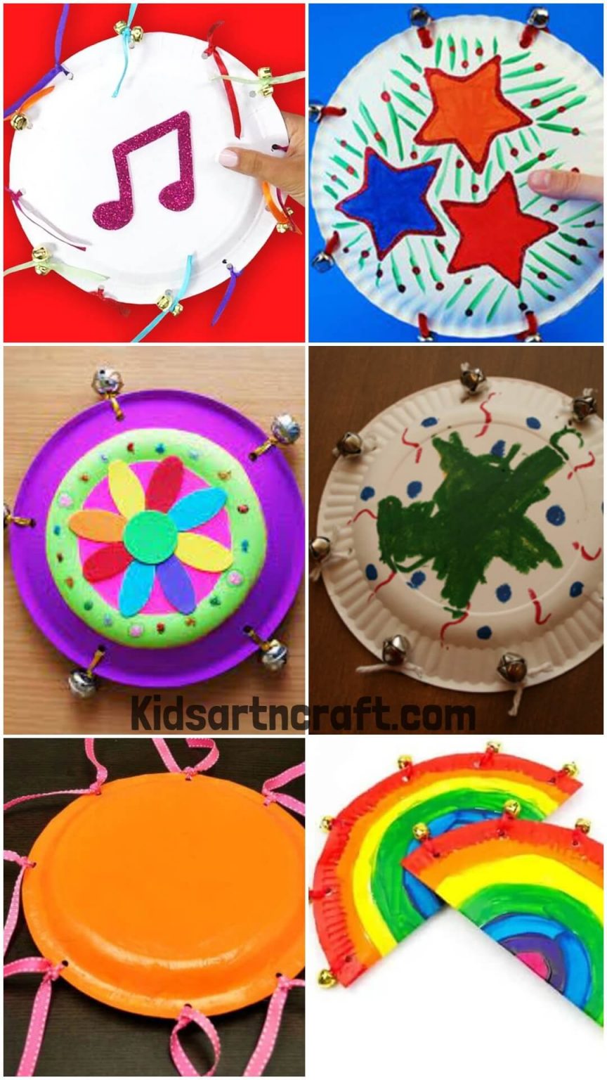Tambourine Musical Instrument Crafts - Kids Art & Craft