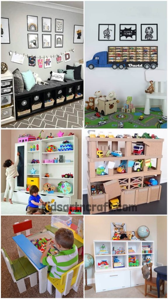 Toy Storage Ideas for Playroom - Kids Art & Craft