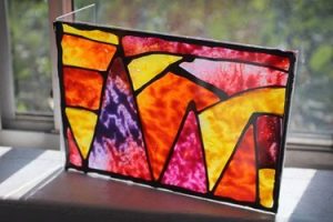 Beautiful Stained Glass Wax Paper Crafts - Kids Art & Craft