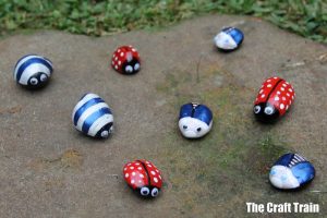 DIY Ladybugs Painted Rocks For Kids - Kids Art & Craft