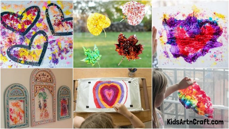 Wax Paper Crayon Art Ideas - Kids Art & Craft