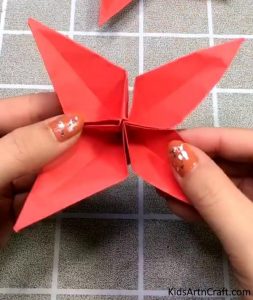 Cute Origami Star Flower For Kids - Step By Step Tutorial - Kids Art ...