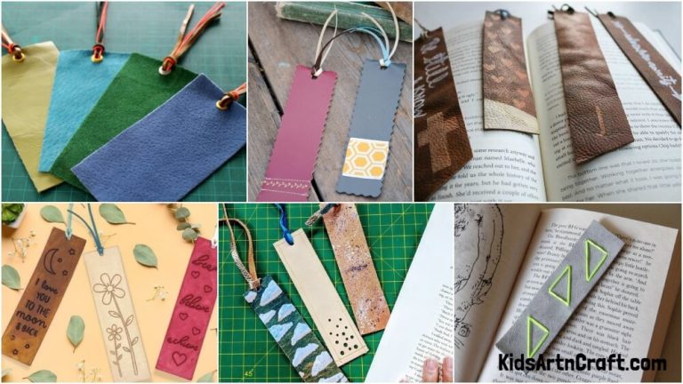 DIY Leather Bookmark Ideas - Kids Art & Craft