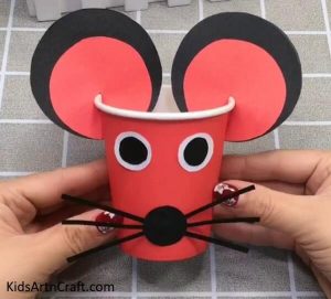Fun To Make Paper Cup Mouse Craft- Step By Step Tutorial - Kids Art & Craft
